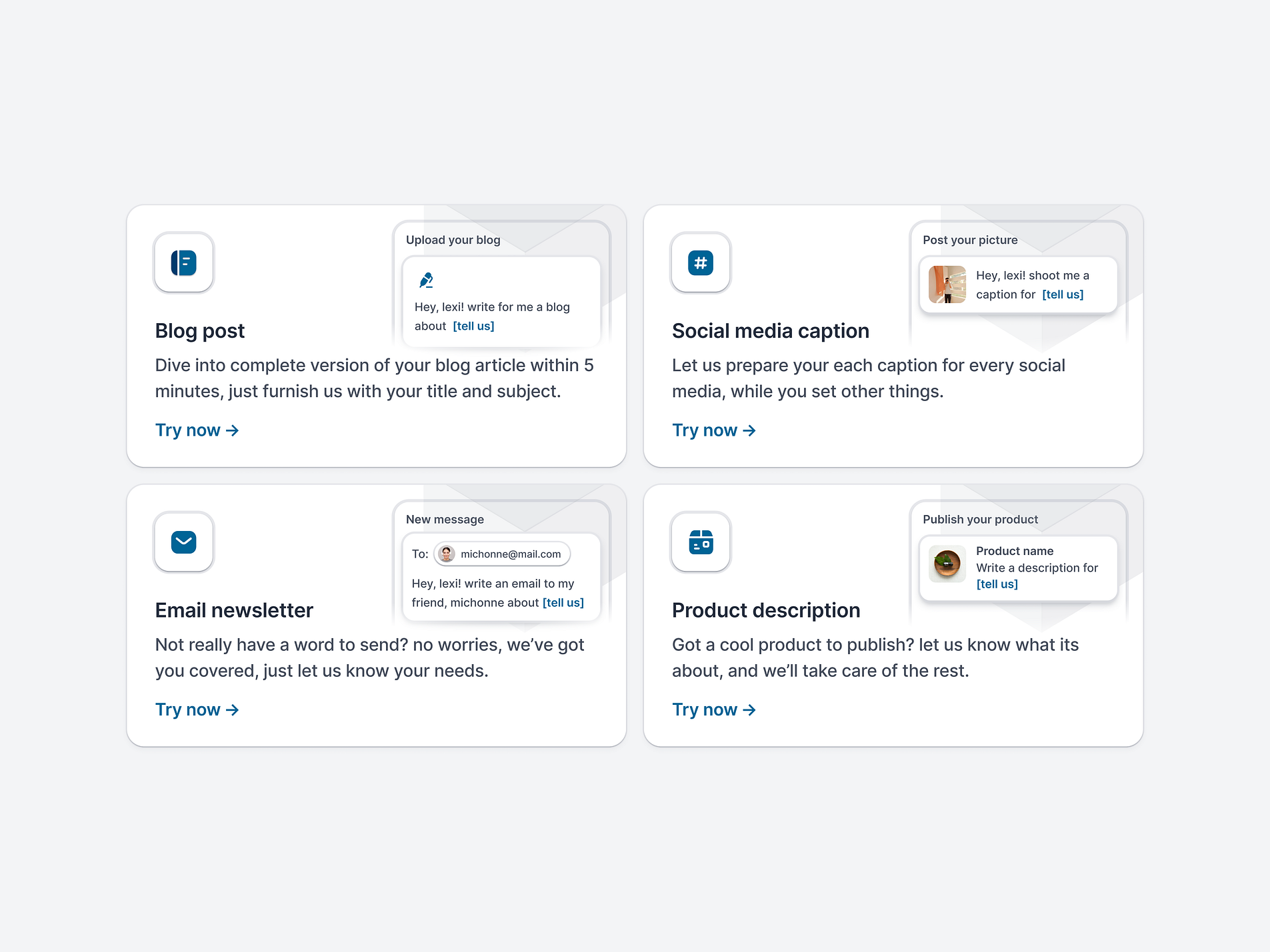 AI Writer Assistant Web App Saas Platform - Template Cards 🪄 - Keitoto ...
